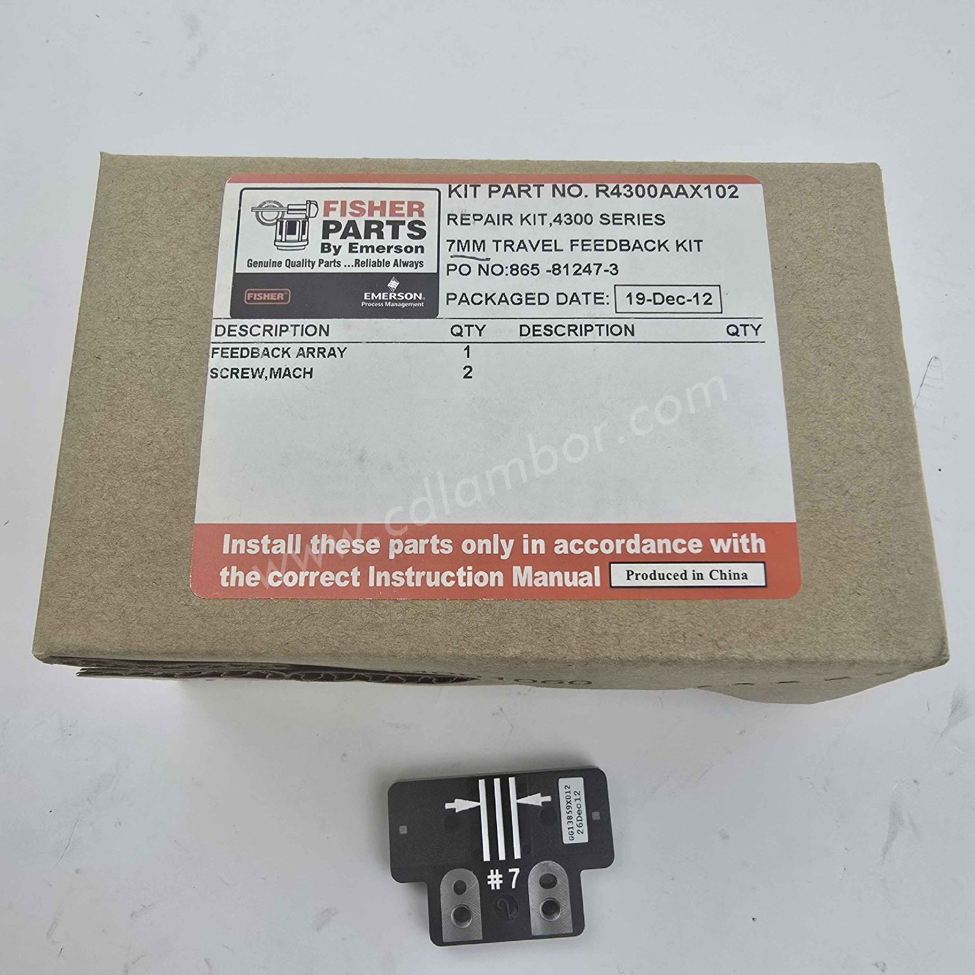 Fisher GE65853X082 Linear Feedback Magnetic Stripe Feedback Array Kit ...